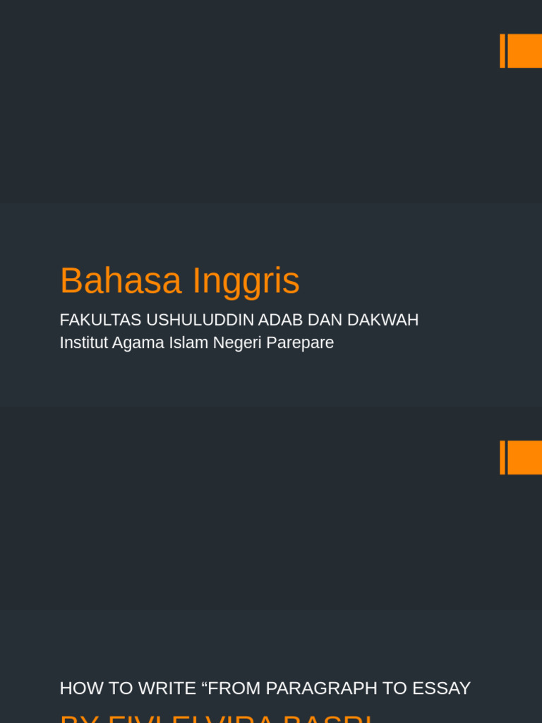 BI-Paragraph To Essay | PDF