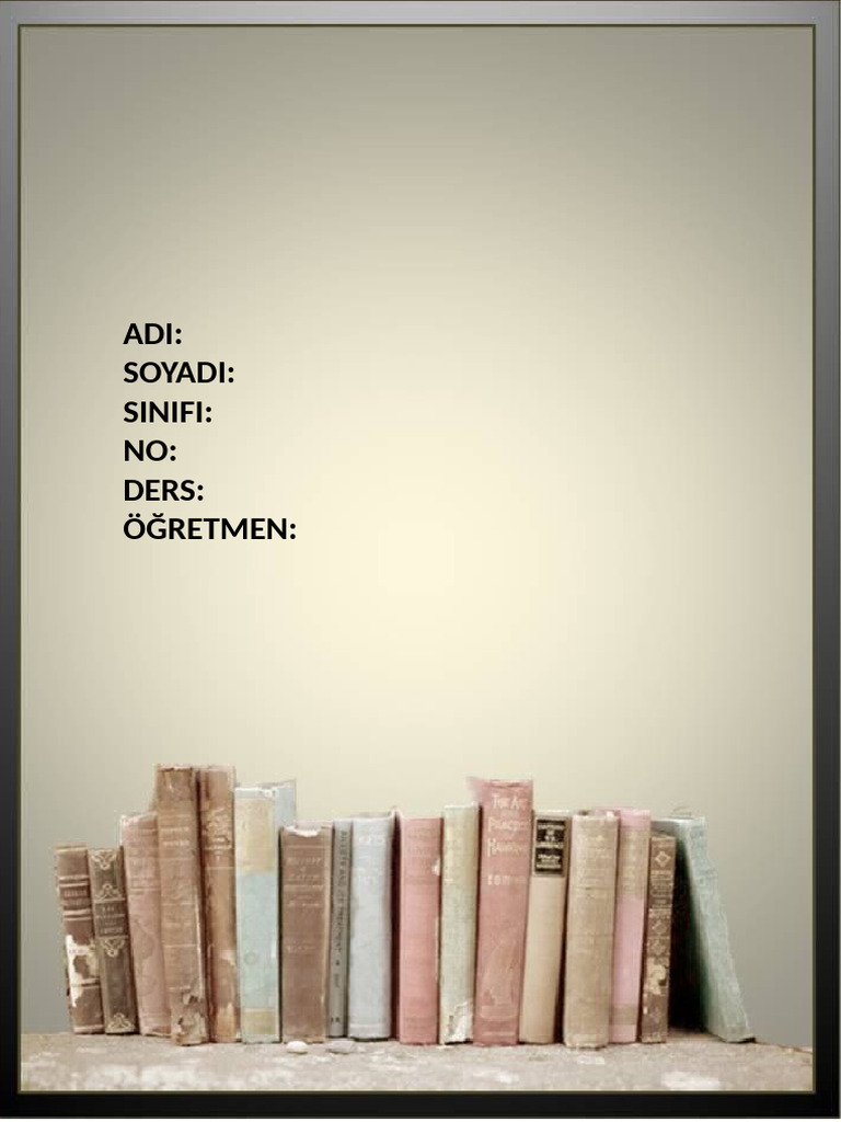 Turkce Odev Kapagi Ornegi 2 | PDF