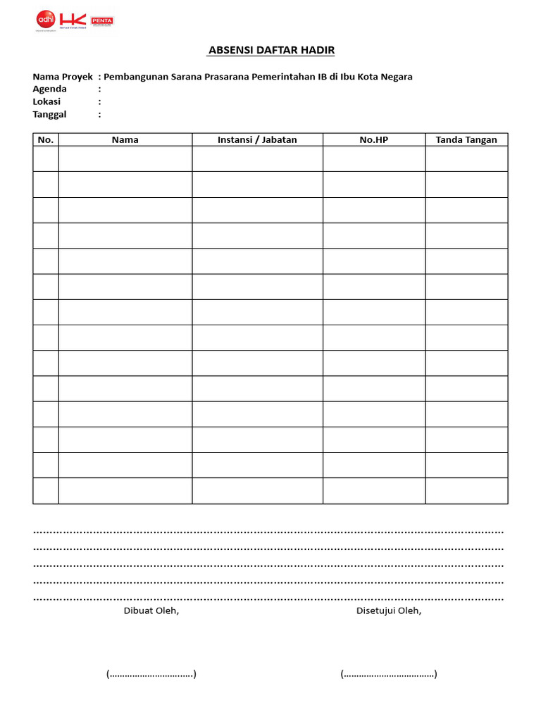 Absensi TBM Rev 01 | PDF