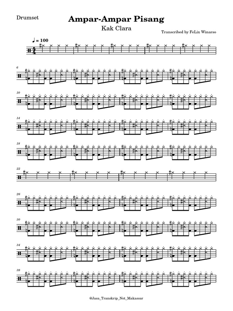 Ampar Ampar Pisang Drumset Pdf