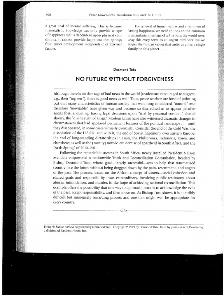 No Future Without Forgiveness | PDF