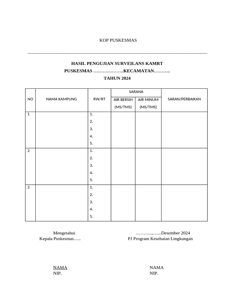 Hasil Pengujian SKAMRT 2024 | PDF