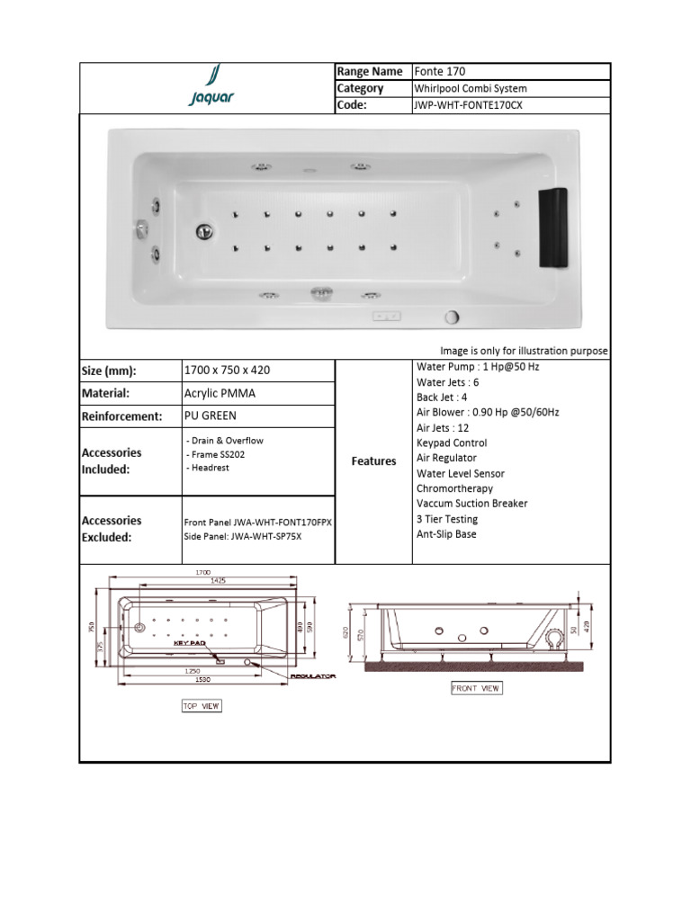 JWP WHT Fonte170cx | PDF