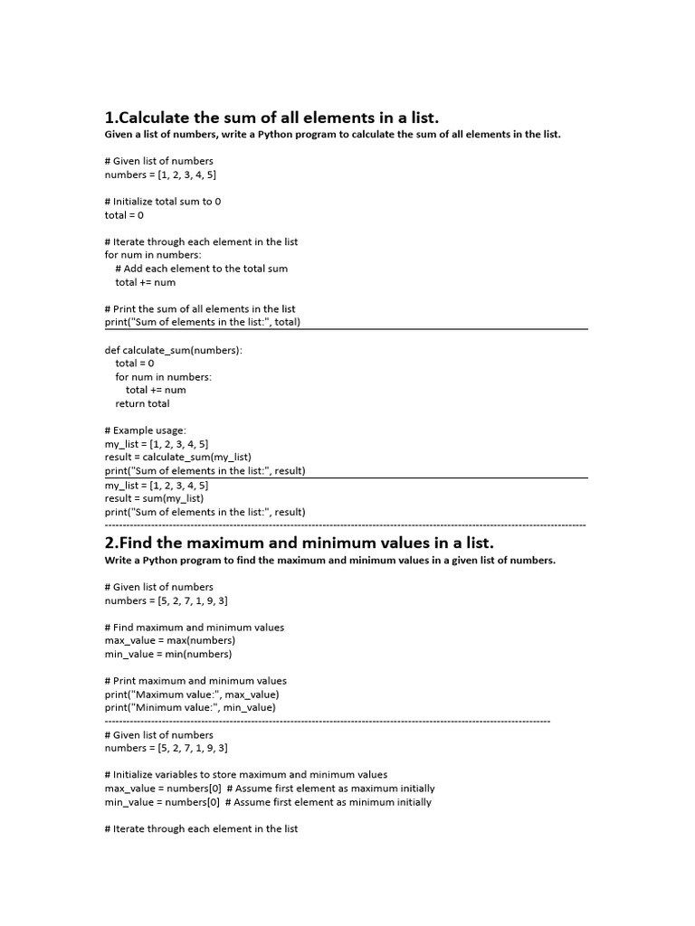 Python Practice Questions Pdf Computer Programming Applied Mathematics