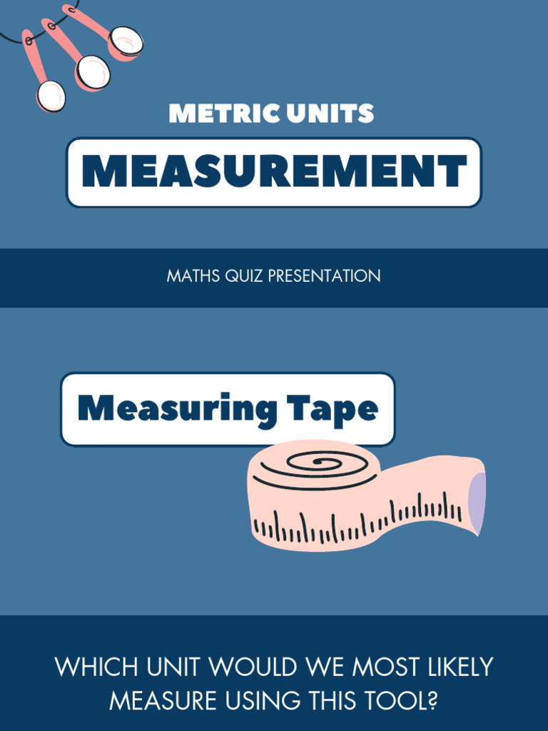 Measuring with Metric Units Maths Presentation in Blue Pink Hand Drawn ...