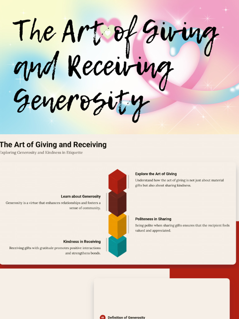 The Art of Giving and Receiving Generosity | PDF