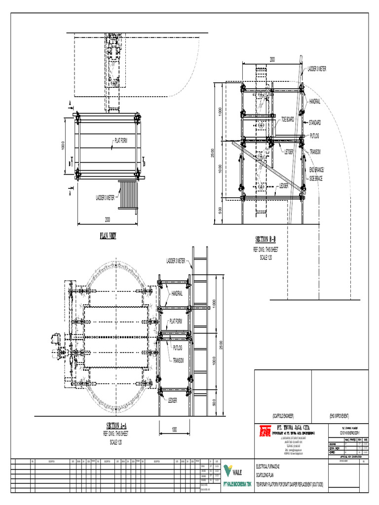 Plan Scaffolsing | PDF | Scaffolding | Bamboo