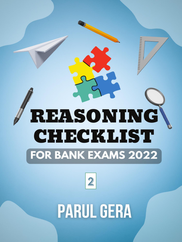 Reasoning Checklist 2 PDF 2022 by Parul Gera-1 | PDF
