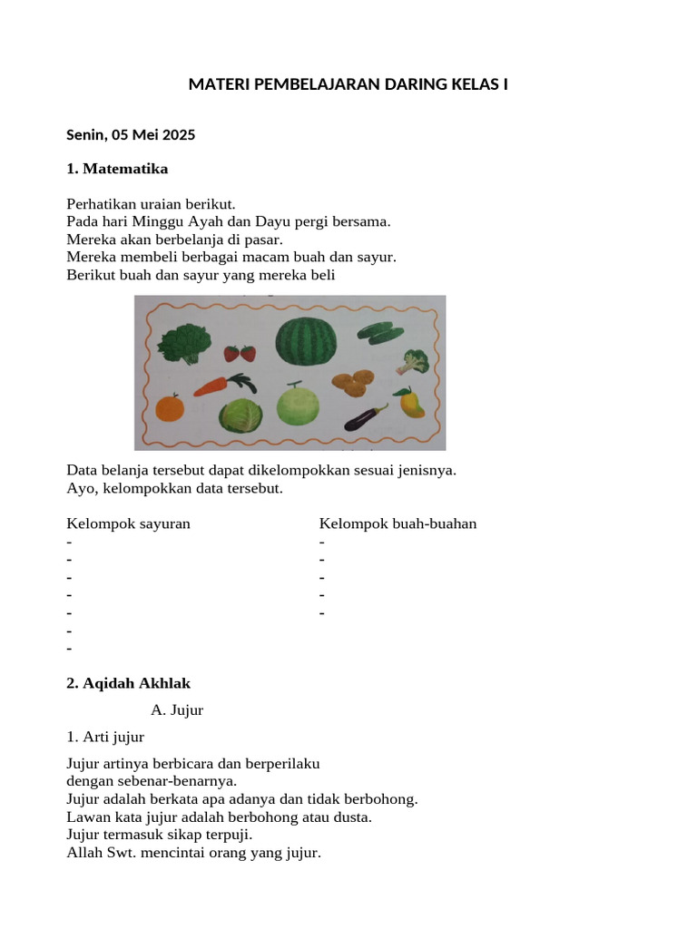 MATERI 05 MEI 2025 | PDF