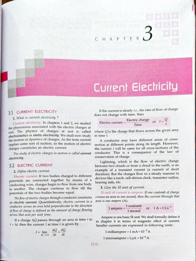 Current Electricity | PDF