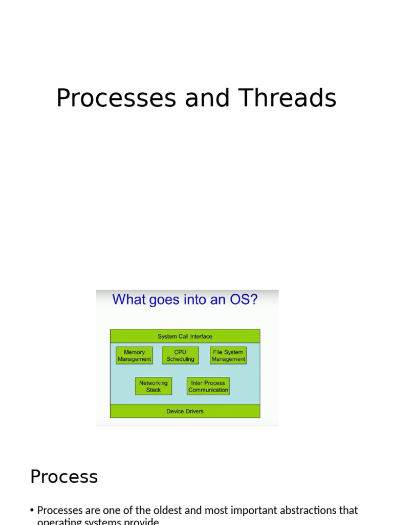Chapter2 - Processes and Threads | PDF | Thread (Computing) | Process (Computing)