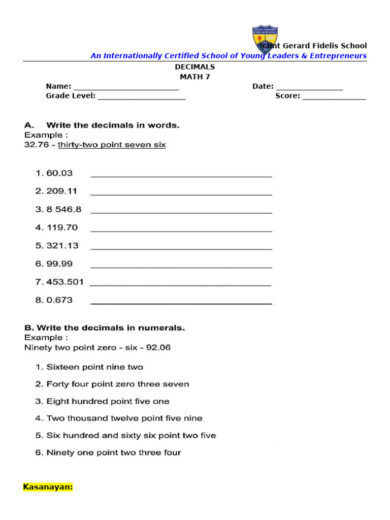 Worksheet Q1 Pangngalan | PDF