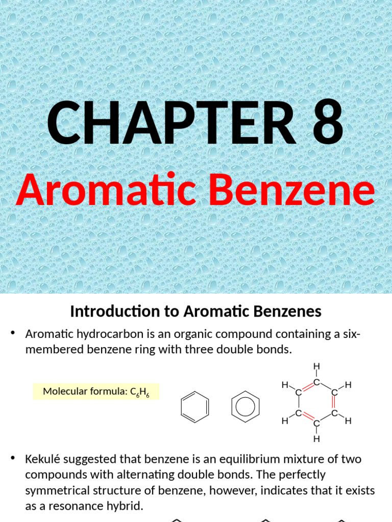 Aromatic Hydrocarbon CHM457 | PDF | Benzene | Aromaticity
