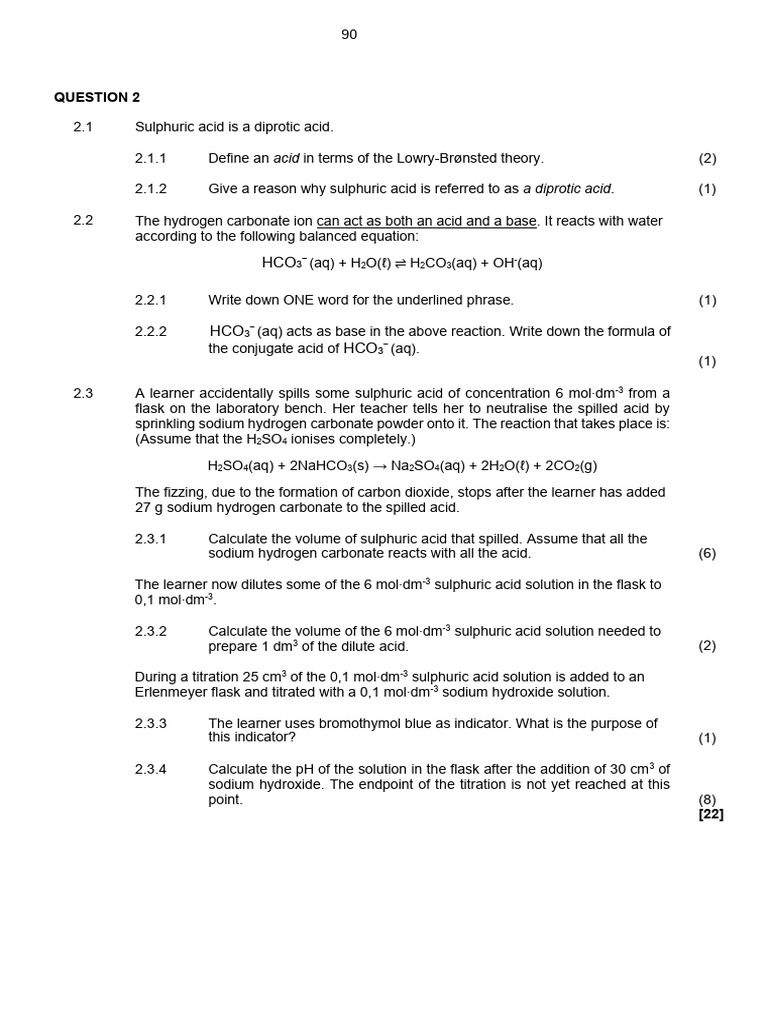 Chemistry Booklet Grade 12 | PDF | Acid | Titration