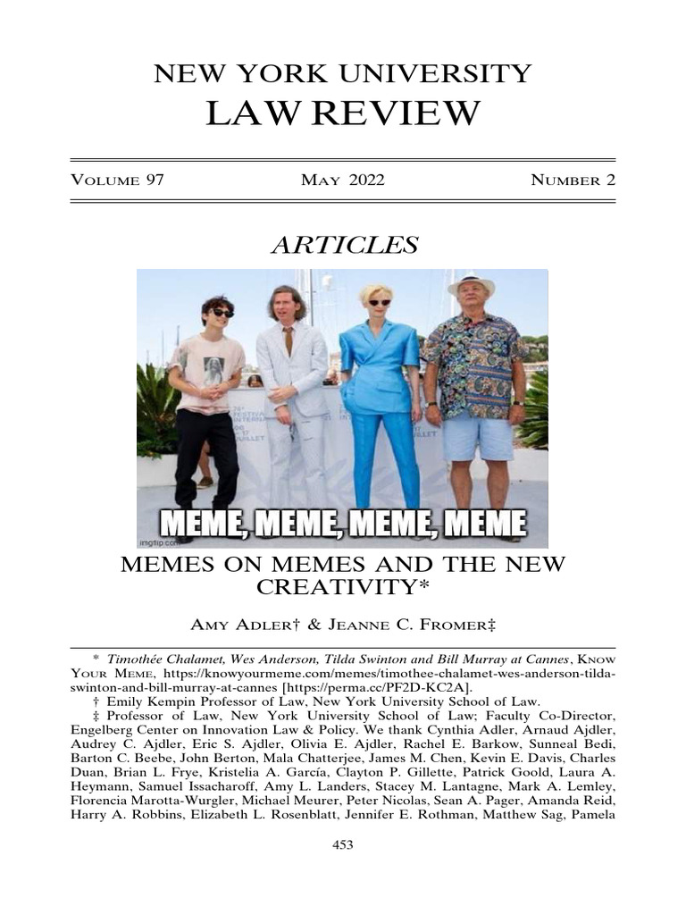 Memes and Copyright's New Challenges | PDF | Fair Use | Copyright