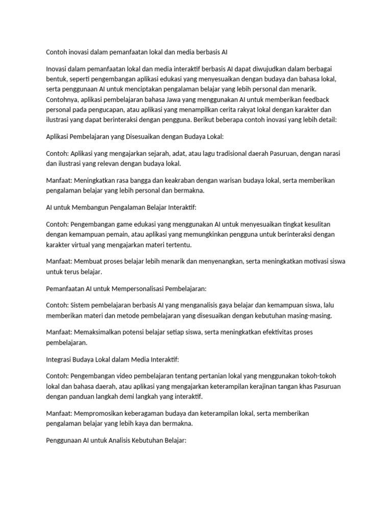 Contoh Inovasi | PDF