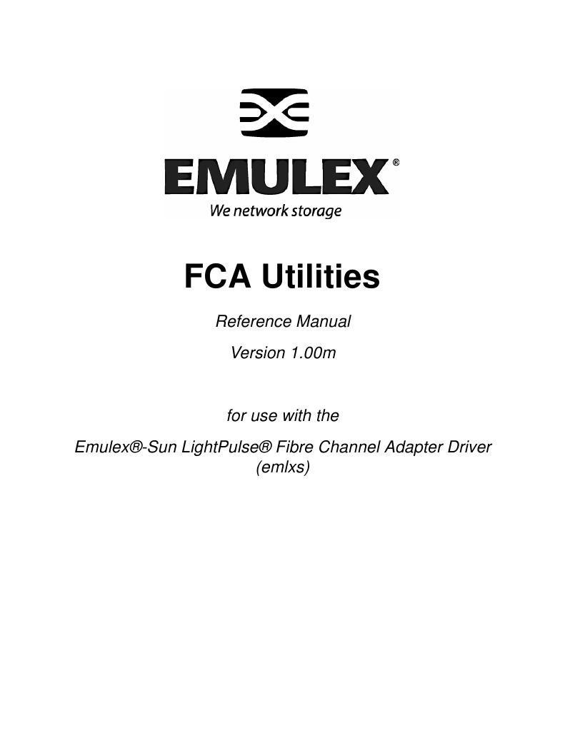 FCA Utilities: Reference Manual Version 1.00m | PDF | Command Line ...