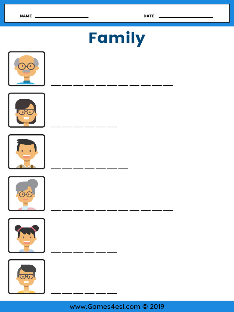 Family Name Document Template | PDF
