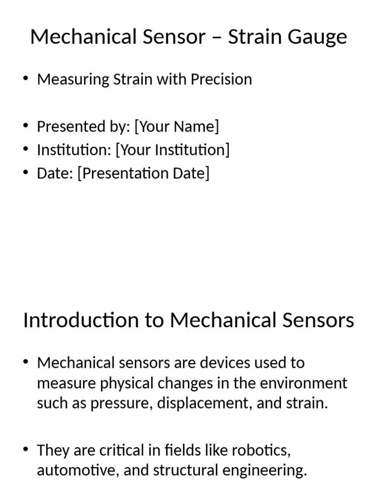 Strain Gauge: Precision Measurement Tool | PDF