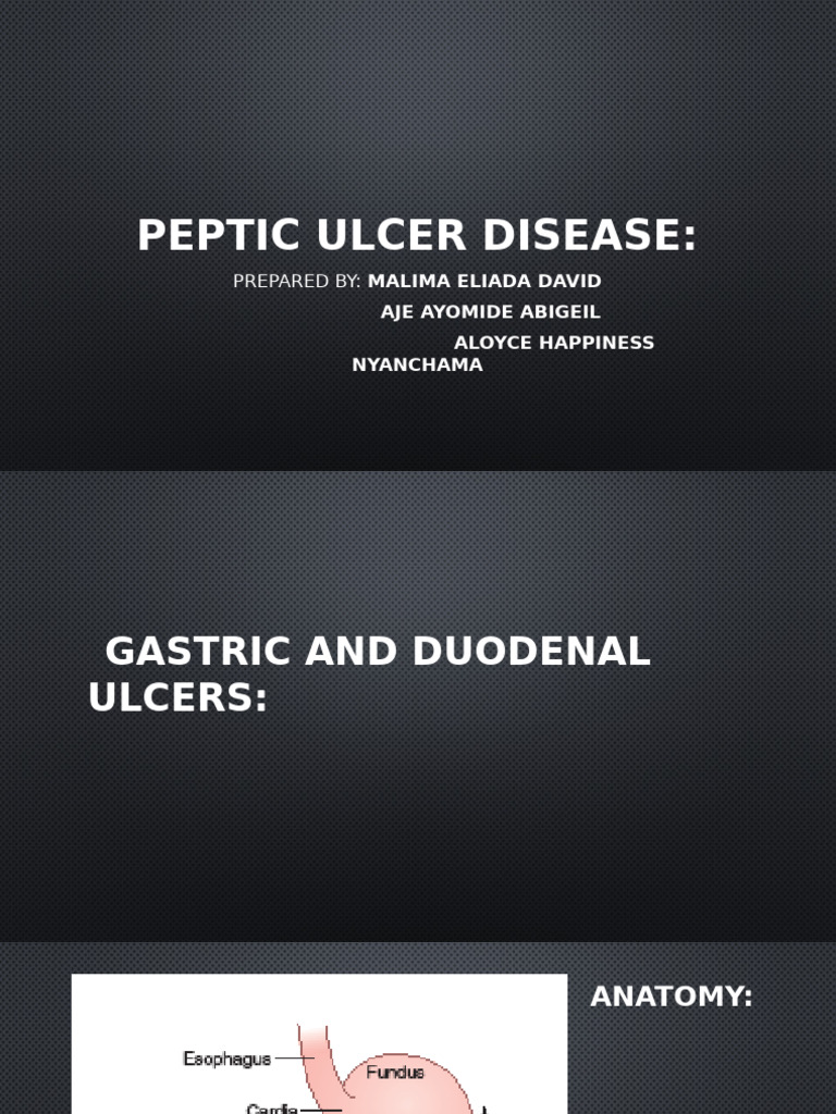 Peptic Ulcer Disease (PVB) | PDF | Stomach | Gastroenterology