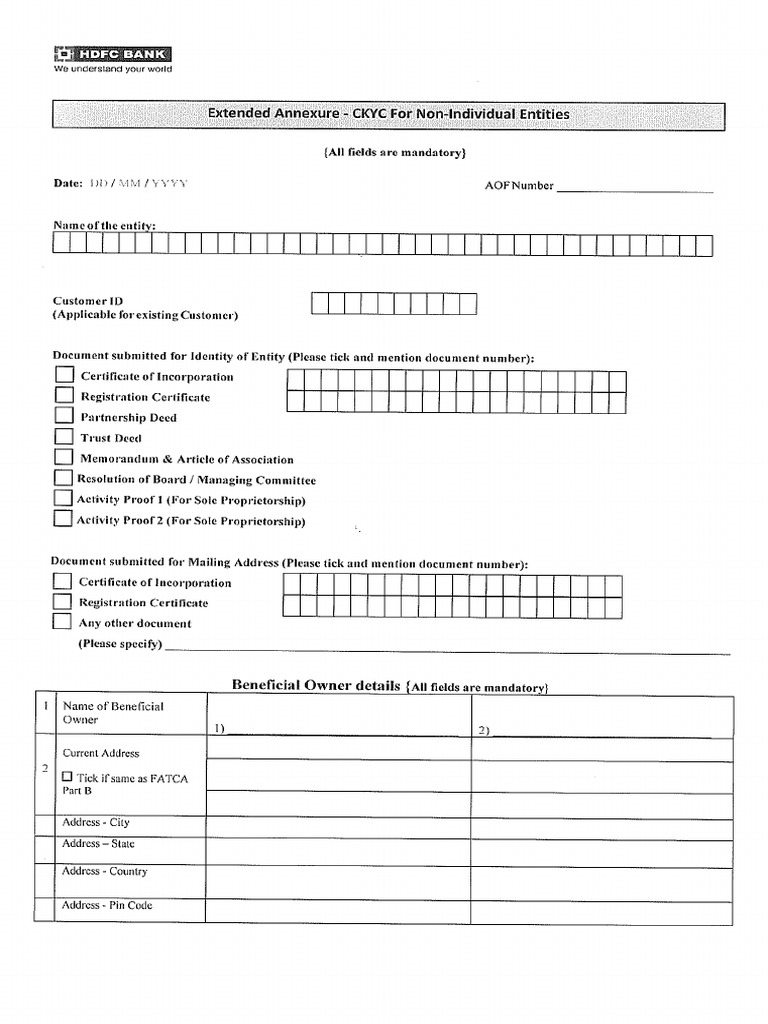Ckyc Form | PDF