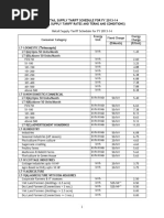 CESC Tariff Rates 2024-25 Overview | PDF | Tariff | Economies