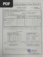 BA Final Year Marksheet Sample | PDF