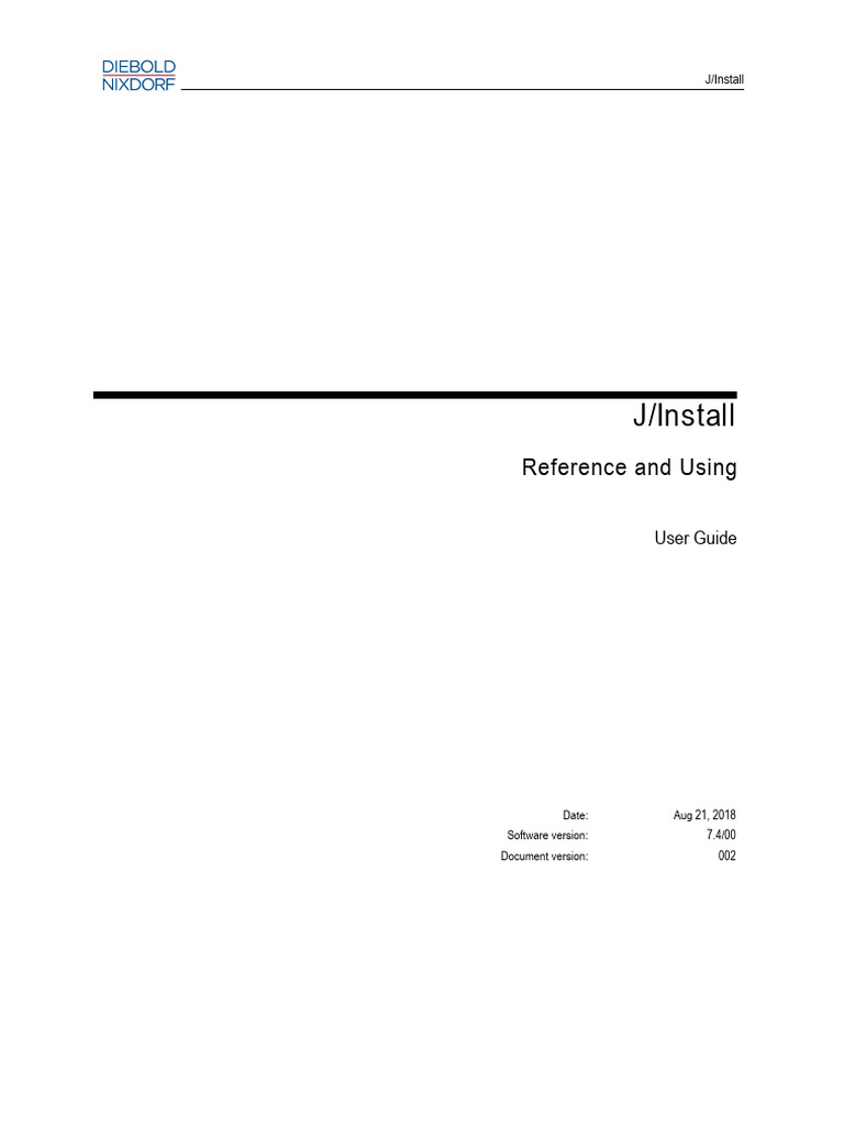 JInstall 7400 Manual | PDF | Windows Registry | Computer File