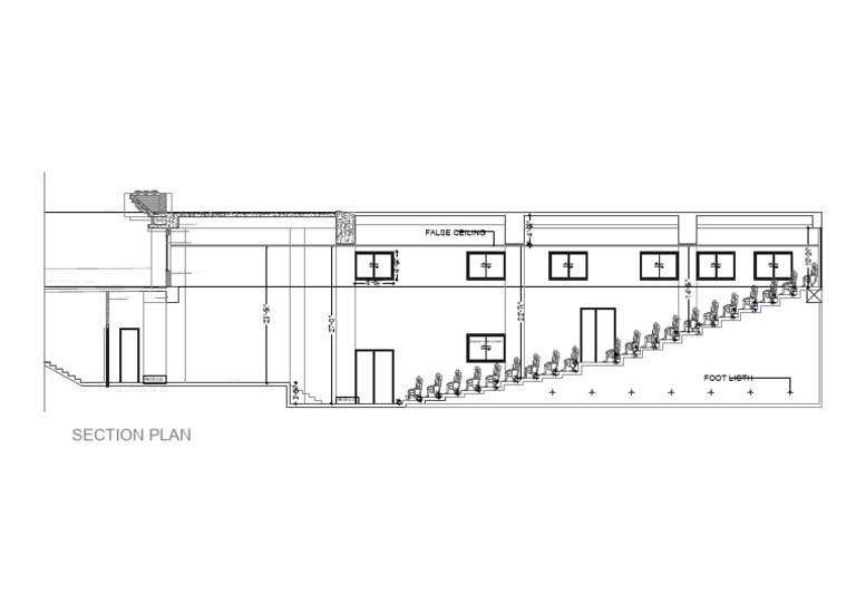 Auditorium False Ceiling Elevation | PDF | Building Engineering ...