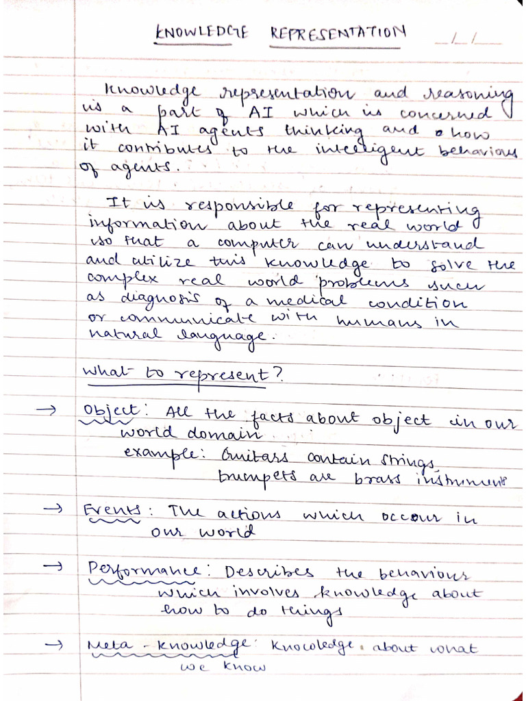 Knowledge Representation | PDF