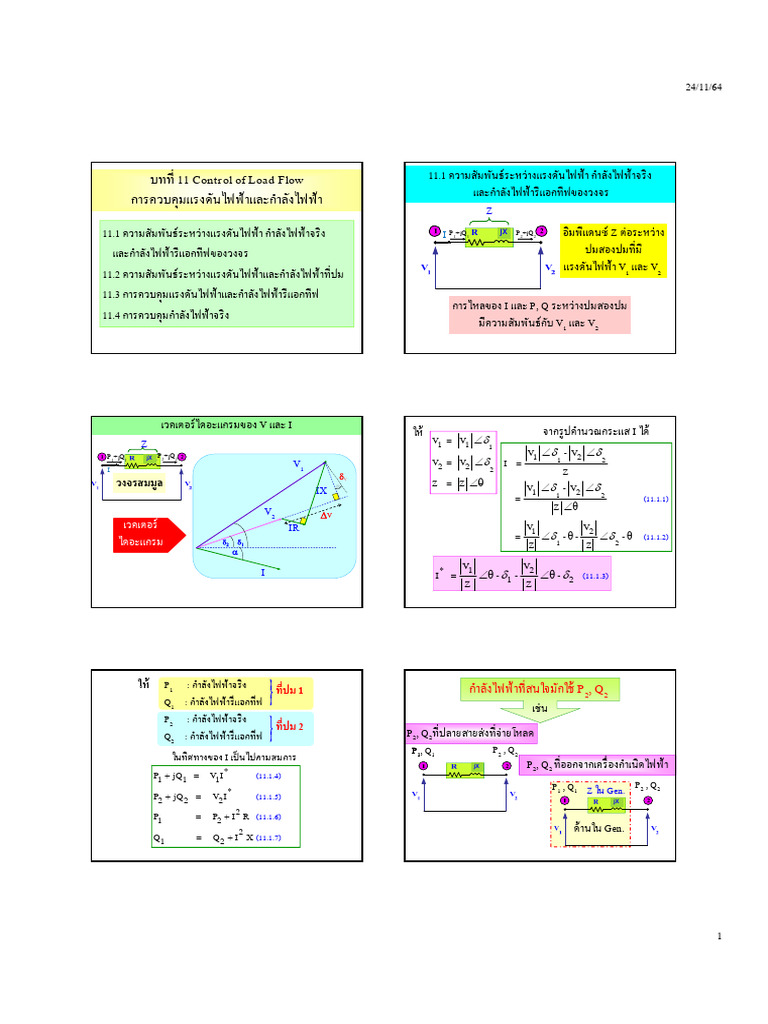 PS11-Control of Load Flow (Compatibility Mode) | PDF