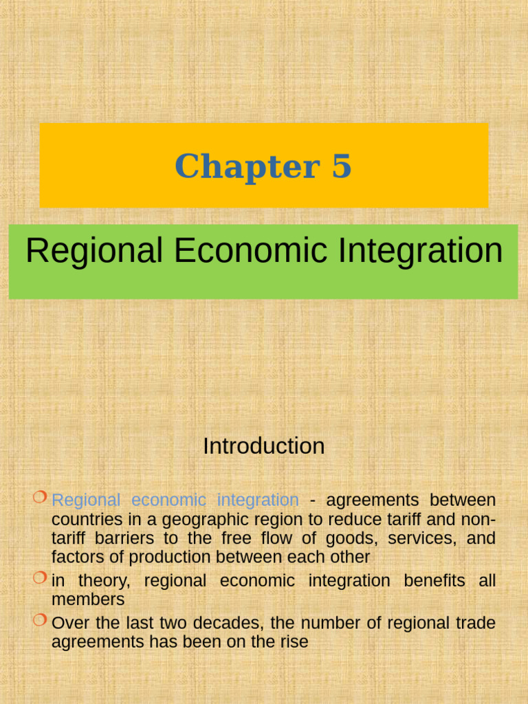 Understanding Regional Economic Integration | PDF | Euro | North ...