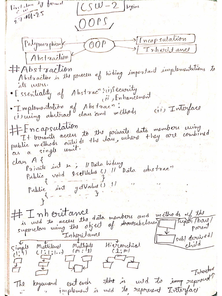 CSW 2 Notes (Till 8 April 2025) | PDF