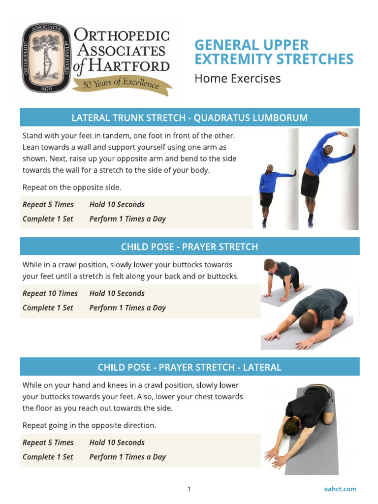 General Upper Extremity Exercise | PDF