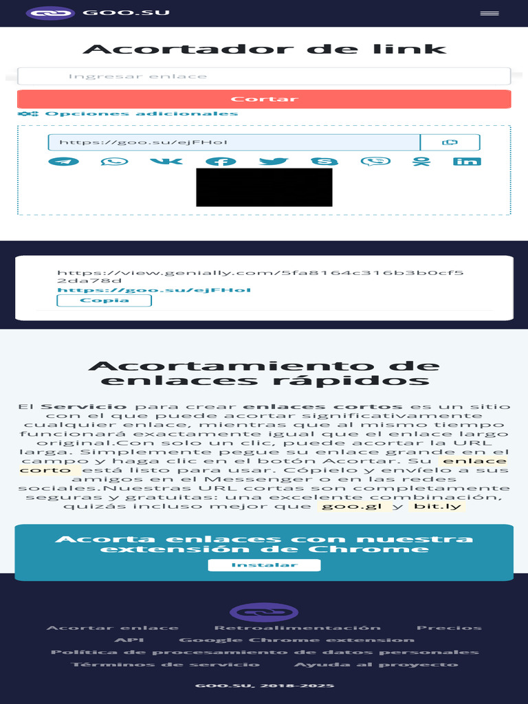 Acortador de URL | PDF