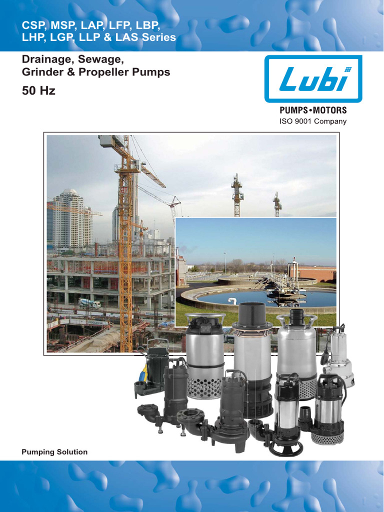 Lubi Drainage Pump 50 HZ | PDF