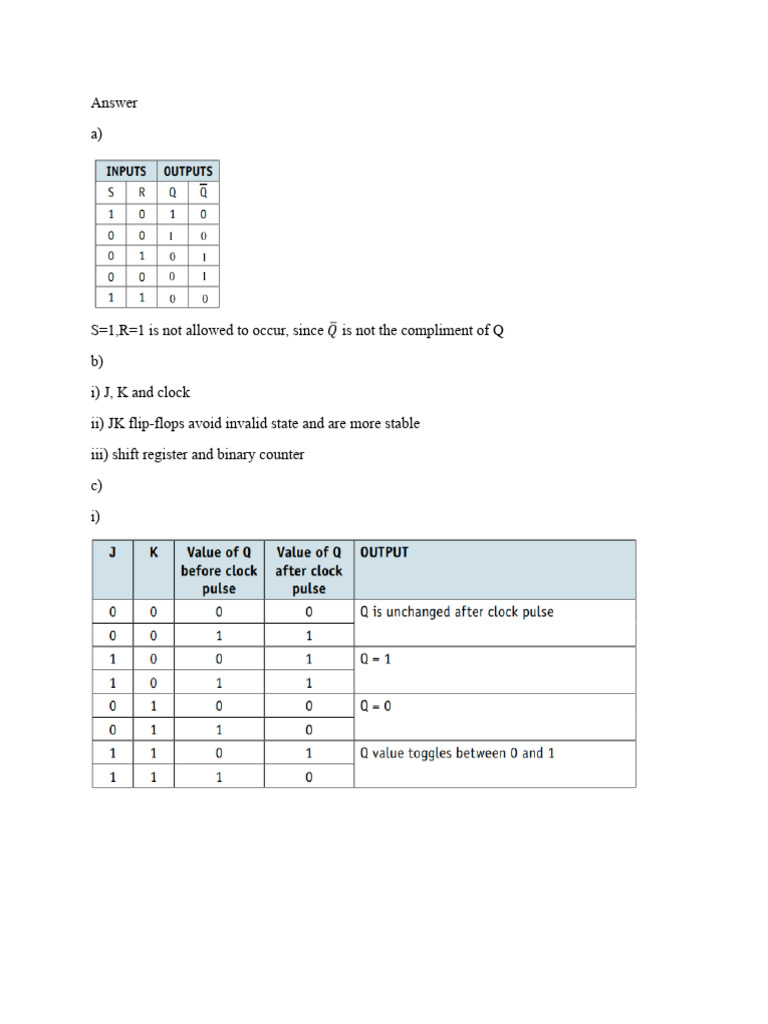 Flip Flops Practice Answer | PDF