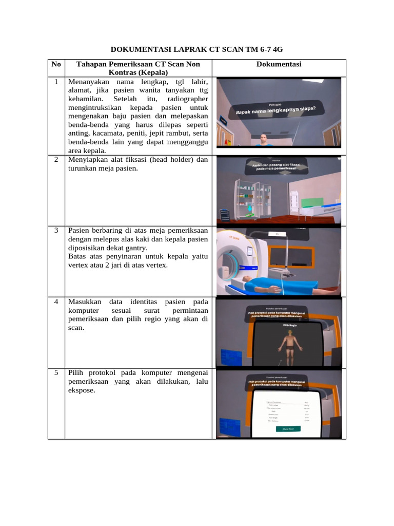 Dokumentasi CT SCAN TM 6-7 | PDF
