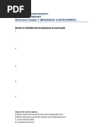 Class 10 SST PYQS With Solution Chapter-1 Resources and Development ...