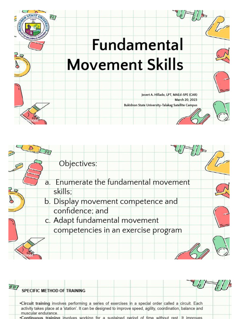 Lesson 5 Fundamental Movement Skills | PDF | Strength Training ...