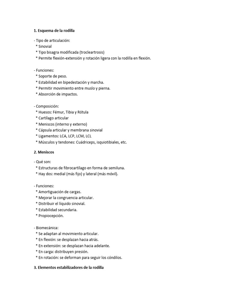 Tarea Rodilla Tema8 | PDF