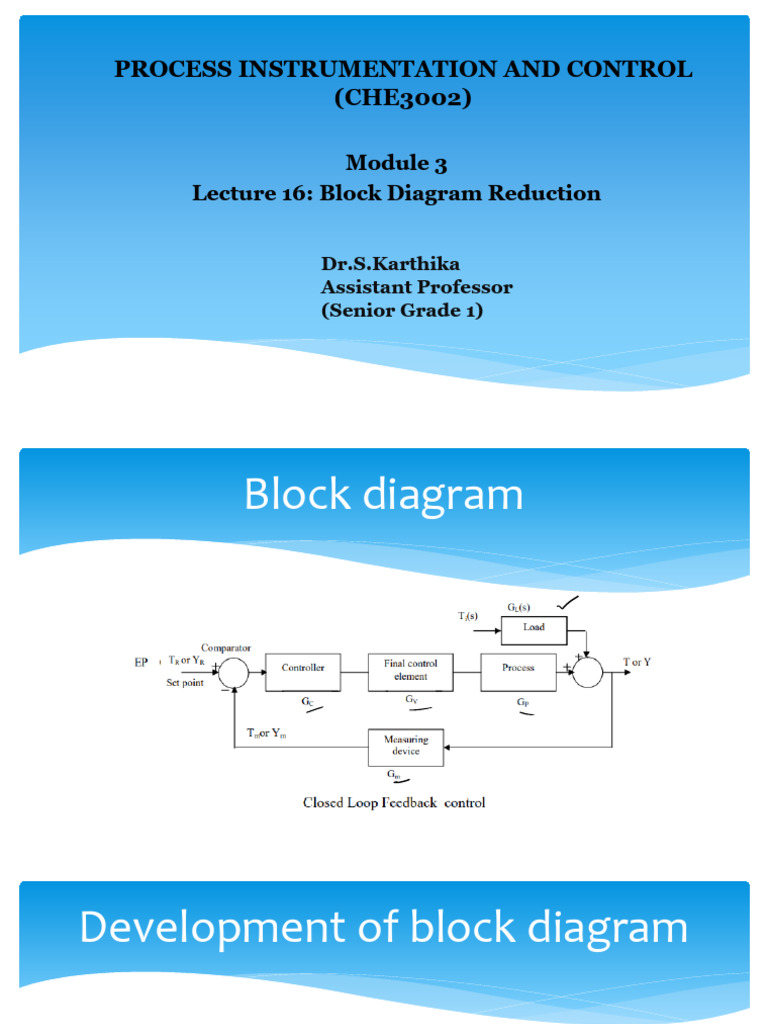 Module 3 - Block Diagram Reduction - 1 | PDF | Control Theory | Feedback