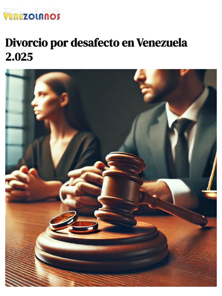 Pasos para Iniciar El Divorcio Por Desafecto 2.024 | PDF | Divorcio | Demanda judicial