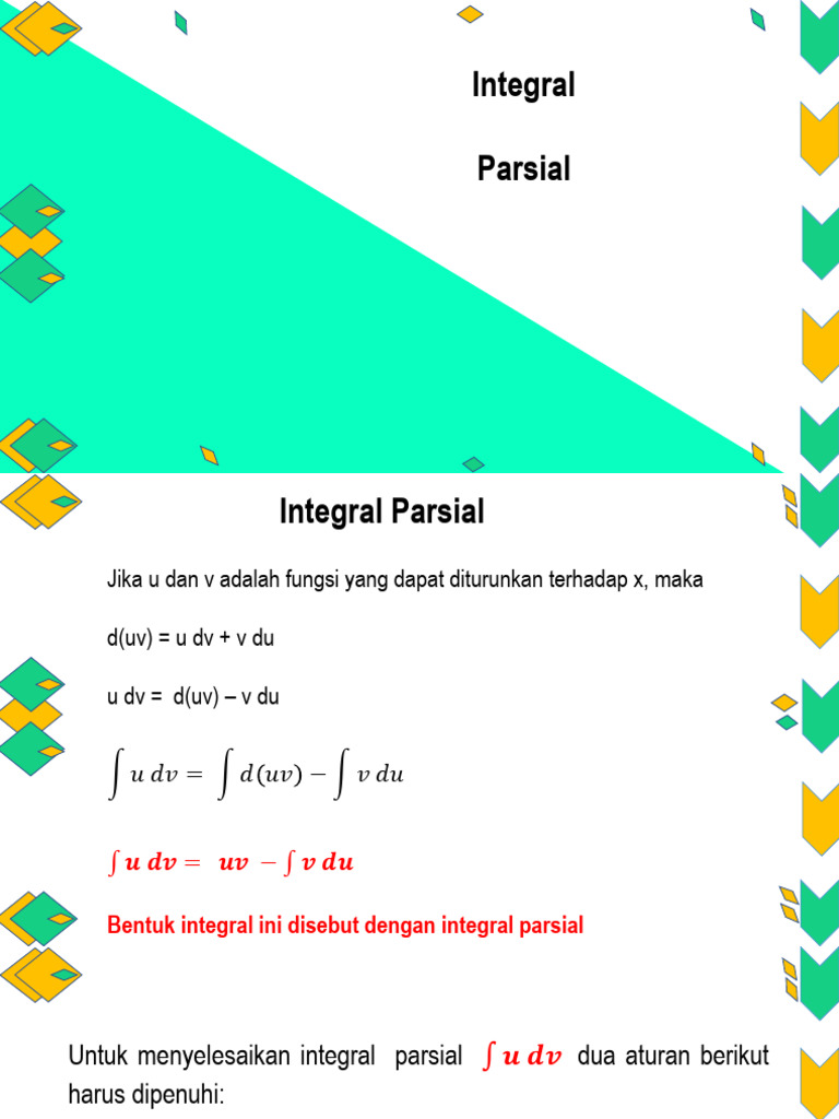 Contoh Soal Integral Parsial | PDF