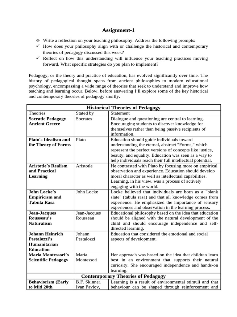 Teaching Philosophy Reflection: Eala | PDF | Constructivism (Philosophy ...
