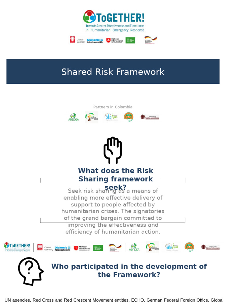 Colombia Humanitarian Risk Sharing Framework | PDF | Risk | Supply Chain