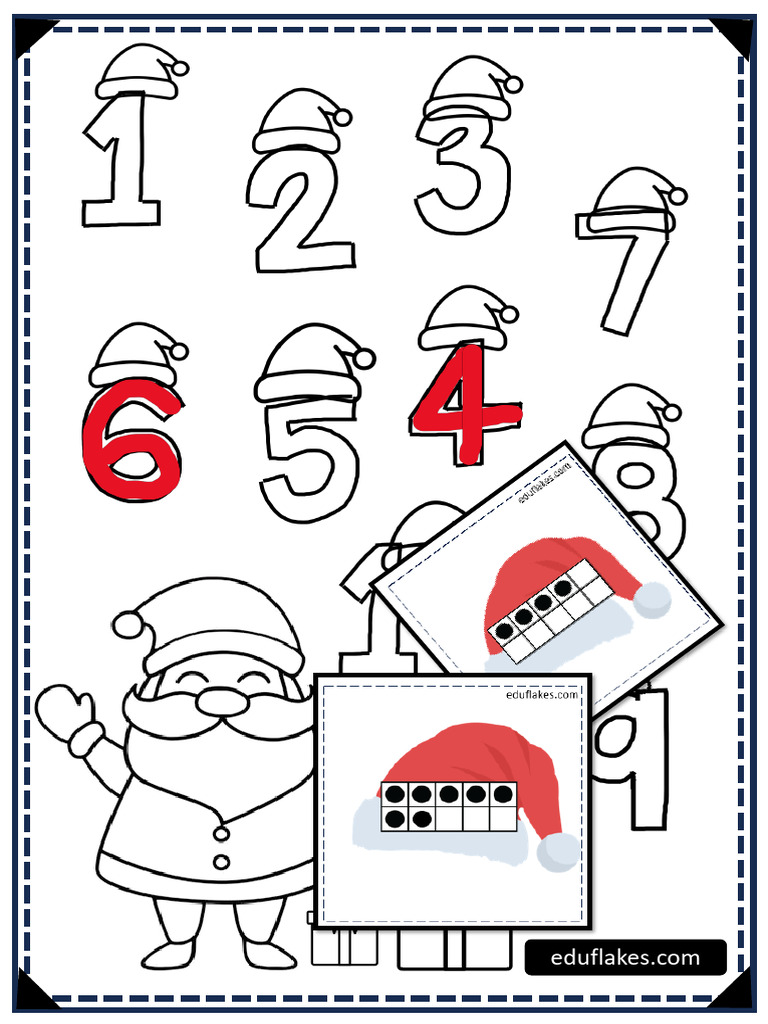 Christmas 10frames Count and Color | PDF