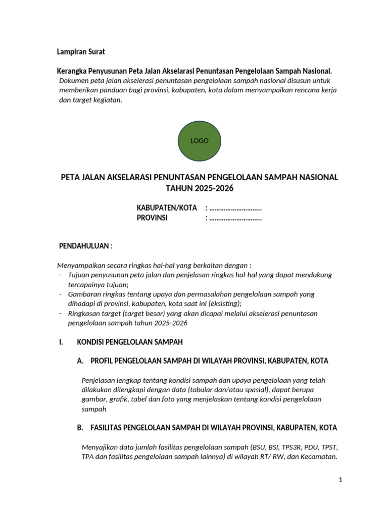 Format Peta Jalan Akselerasi - V.1.0.2025 | PDF