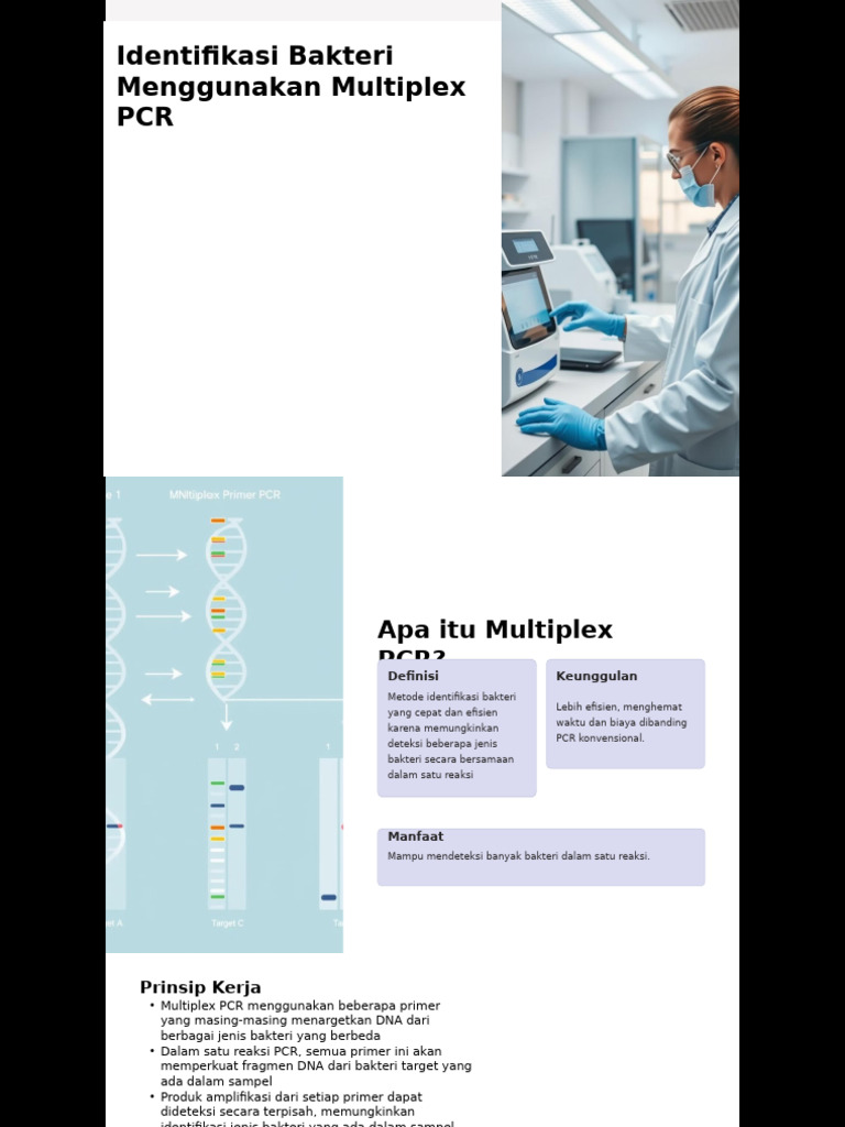 IDENTIFIKASI BAKTERI MENGGUNAKAN MULTIPLEX PCR | PDF