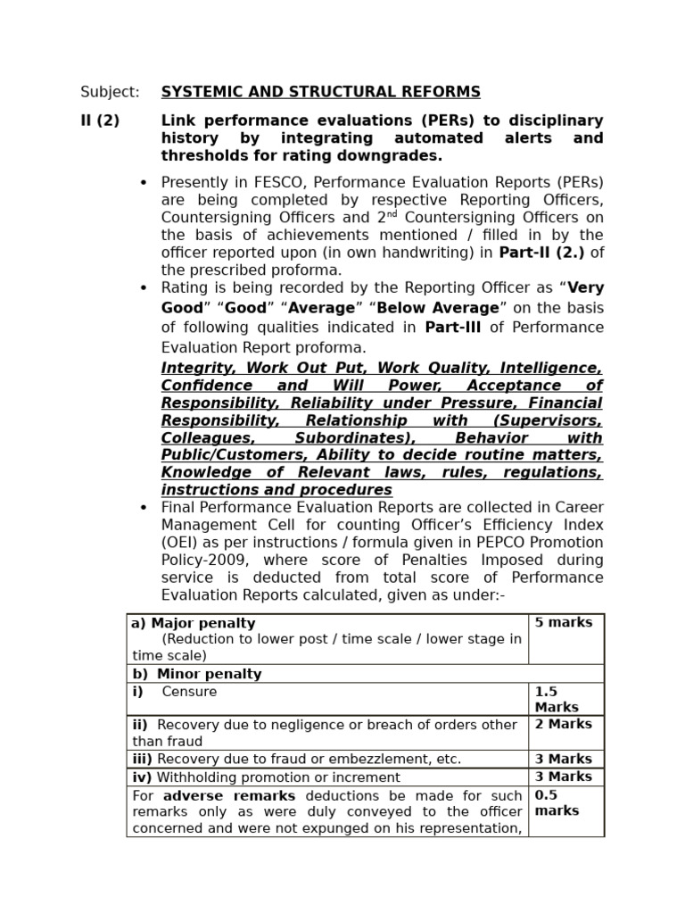 Systemic and Structural Reforms | PDF | Performance Appraisal | Business